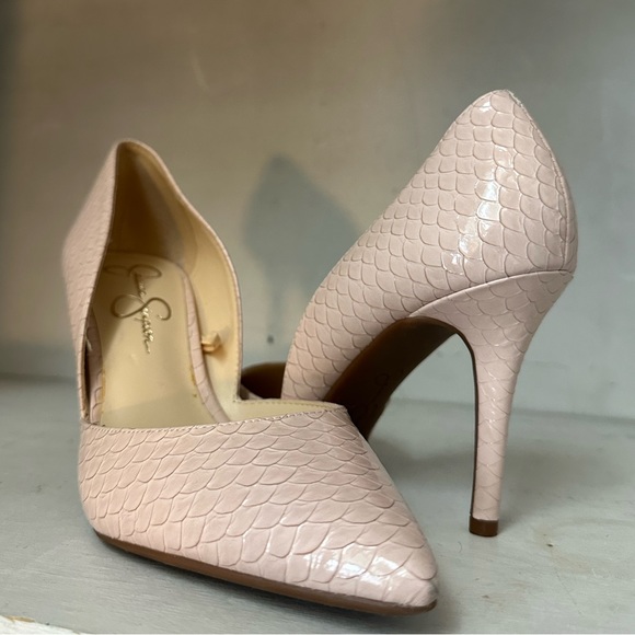Jessica Simpson | Shoes | Jessica Simpson Pink Snakeskin High Heels Nwt ...